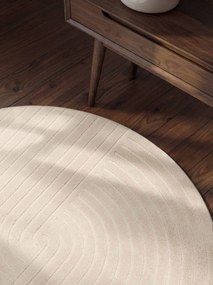 Vikosa, Kusový koberec Vikosa Arcura 106269 Cream White kruh, 120x120 (průměr) kruh, bílá, ložnice