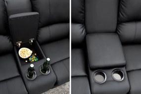 Designové dvojkřeslo Movie II černé