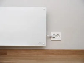 Mill GL400WIFI4 bílá / Skleněný panelový ohřívač / WiFi / 400 W / pros