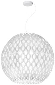 Slamp Charlotte Globe, bílé designové závěsné svítidlo, 4xE27, průměr 60cm