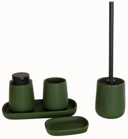 BISK Erga Nero, toaletní WC kartáč na postavení, tmavě zelená, ERG-08362