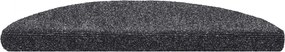 Schodové rohože samolepicí 20 ks 56 x 17 x 3 cm tmavě šedé půlkulaté 3365668
