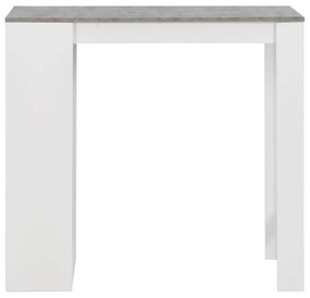Barový stůl s regálem bílý 110 x 50 x 103 cm 280214