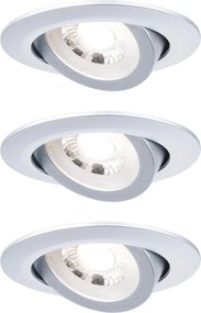 Paulmann LED vestavný reflektor chrom matný 4,8 W 450 lm 3000 K 3 ks pr. 82x29mm