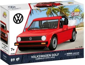 COBI 24660 Stavebnice Volkswagen Golf I Cabrio červená / 1:35 / 89 díl
