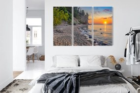 Vícedílný obraz Západ Slunce U Baltského Moře V Gdyni Nedostatek Nedostatek Plátno Canvas 150x100