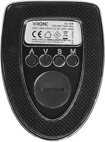 Stolní lampa s budíkem VIRONE DOLOMIT DL-12/B, 5W, 400lm, 4000K, černá