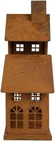 Kovová lucerna domek - 32 cm