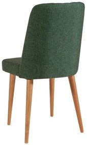 Zelená sametová jídelní židle Stormi Sandalye – Kalune Design