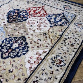 Angel Carpet, Kusový koberec Sultan 25 Blue/red, 60x110, vícebarevná, kancelář