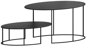 ZEUS - Odkládací stolek SLIM IRONY OVAL - výška 42 cm