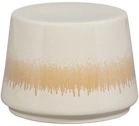 OnaDnes -20% Hoorns Béžovo-bílý keramický odkládací stolek Creamy 49 cm