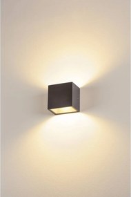 LA 1002032 SITRA CUBE WL LED venkovní nástěnné a stropní nástavbové svítidlo, antracit, IP44, 3000K, 10W - BIG WHITE (SLV)