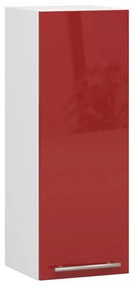 Závěsná kuchyňská skříňka Olivie W 30 cm bílo-červená