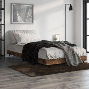 Rám postele kouřový dub 90 x 190 cm kompozitní dřevo