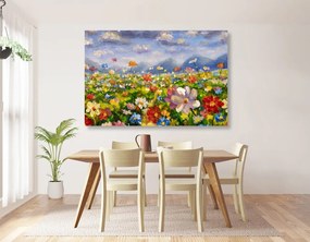 Obraz olejomalba divoké květiny Varianta: 120x80