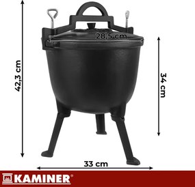Litinová smaltovaná konvice Kaminer 8l