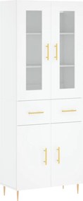 Skříň highboard bílá 69,5 x 34 x 180 cm kompozitní dřevo 3198521