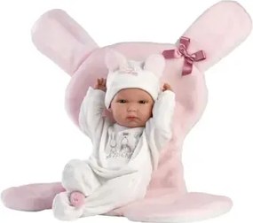 Llorens 63598 NEW BORN HOLČIČKA - realistická panenka miminko s celovi
