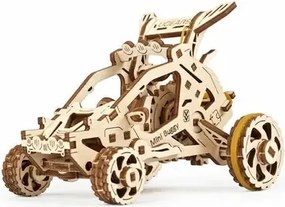 Ugears 3D dřevěné mechanické puzzle Mini bugina / od 14 let / 80 dílků