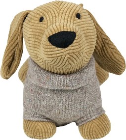 Hnědá dveřní zarážka jezevčík Dachshund - 33*14*20cm