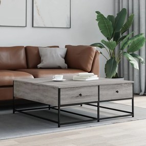 Konferenční stolek šedý sonoma 100x99x40 cm kompozitní dřevo