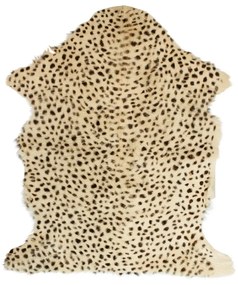 Béžová dekorativní kůže Leopard z kozí kůže - 60*90*2cm