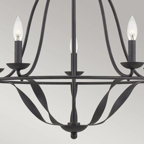 Elstead BRADBURY pětiramenný lustr 64 cm šedý 5xE14