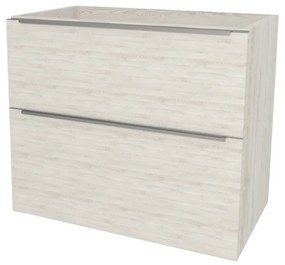 Mereo Mailo, koupelnová skříňka 61 cm, chrom madlo, Multidecor, White Loft Pine CN590SWLP1