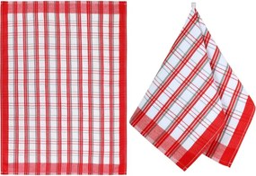 Bellatex Kuchyňská utěrka 1 ks Červená 50x70 cm