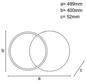LED Stmívatelné stropní svítidlo LED/60W/230V 3000-6500K + dálkové ovládání
