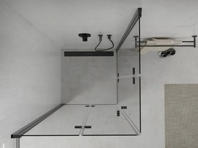 Mexen Lima Duo skládací sprchová kabina 70 x 70 cm, transparentní, černá - 856-070-070-70-00-02
