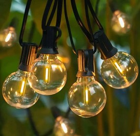 TRENDIE Zahradní světelná girlanda 20 LED teplá bílá 15m