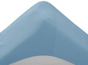 Jersey prostěradlo do dětské postýlky světle modré 60 x 120 cm