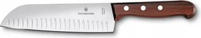 Nůž Victorinox Santoku Wood s elegantním rýhovaným ostřím 17 cm