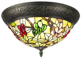 Stropní lampa Tiffany FLOWERS Clayre &amp; Eef 5LL-6260