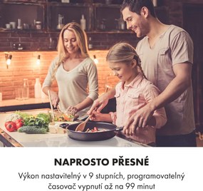 Klarstein Delicatessa 60 Hybrid, indukční varná deska, vestavná, 7000 W, 4 zóny