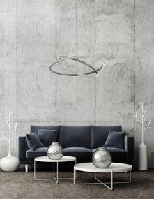 LED lustr Livorno 45 Chrome