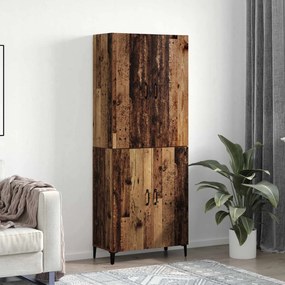 Vysoký bufet 2 ks Staré dřevo 69,5 x 34 x 180 cm 3394569