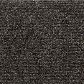 Schodové rohože samolepicí 15 ks 65 x 21 x 4 cm antracitové s obdélníkovým okrajem 326189