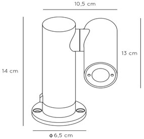 Lucide 27893/05/29 - LED Venkovní lampa TATUM LED/5W/230V IP65 14 cm antracit