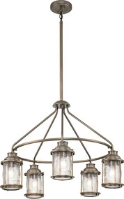 Elstead Venkovní lustr do pergoly Kichler ASHLAND 5xE27 bronz IP44