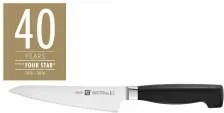 Zwilling Four Star kuchařský nůž Compact, vroubkované ostří 31074-141, 140 mm