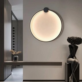 Toolight Toolight, LED nástěnné svítidlo 50cm, 4000K, 23W, APP1389-CW BLACK, černá matná, OSW-00915