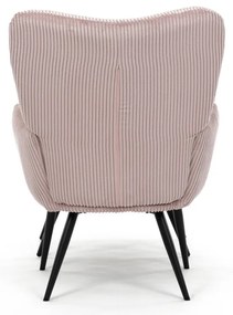 Relaxační křeslo s podnožkou L7285 PINK6, růžová
