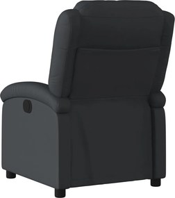 Polohovací křeslo černé z pravé kůže 3205920