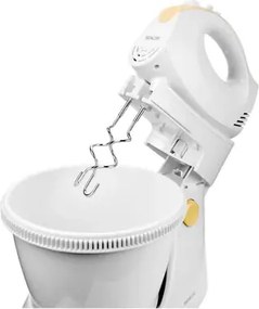 SENCOR SHM 5330-EUE3 bílá / Ruční šlehač s mísou / 500W / 5 rychlostí