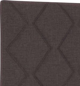 Čelo postele Tmavě hnědá 80 cm textil 3337876