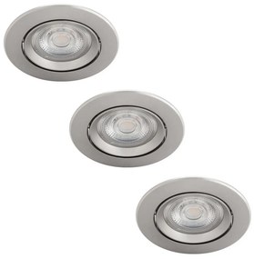 Philips - SADA 3x LED Stmívatelné podhledové svítidlo LED/5W/230V 2700K