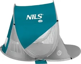 NILS Camp NC3142 modrozelený / Samorozkládací plážový stan / 120 x 150